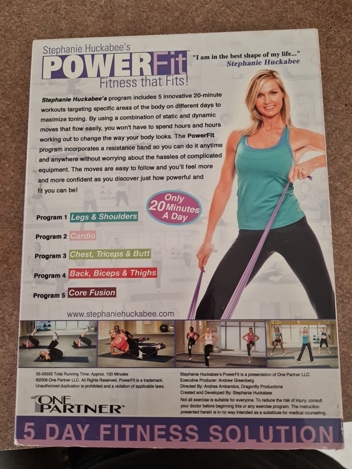 Power Fit, Fitness that Fits 5 DVD Workout Set Stephanie Huckabee ...