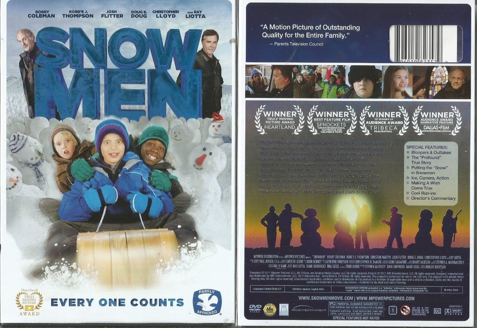 SNOWMEN RAY LIOTTA 2011 DVD BRAND NEW SEALED AWARD WINNING FILM ...