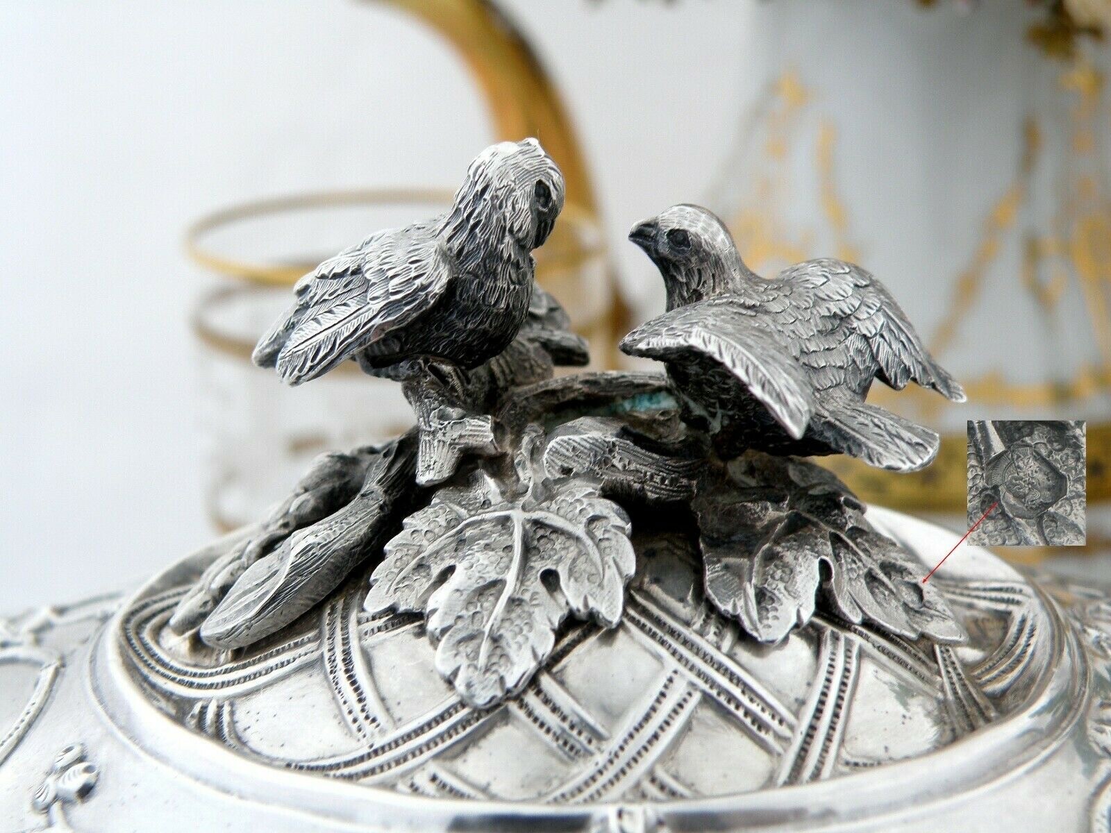 19th Century French Sterling Silver large Candy Box | eBay