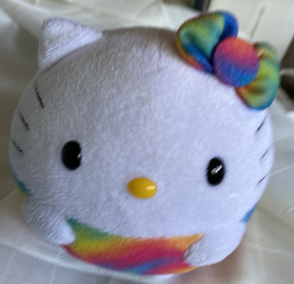 PLUSH TY BEANIE BABIES BALLZ HELLO KITTY RAINBOW STUFFED TOY | eBay