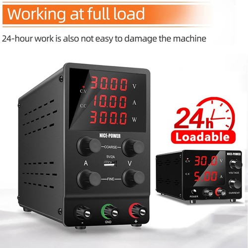 DC Lab Bench Power Supply Unit, Adjustable Laboratory Power Source, 30V ...