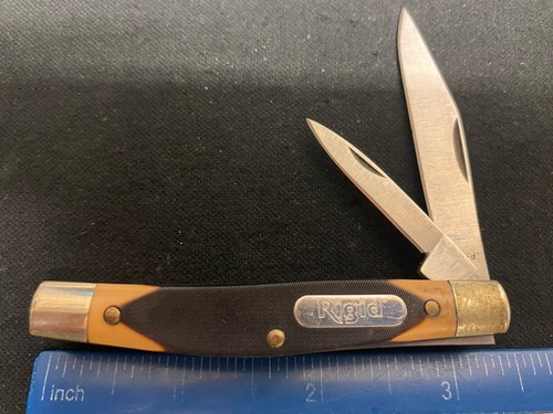 Rigid RG0813 Jack Knife, Sawcut Brown Delrin Handles | eBay