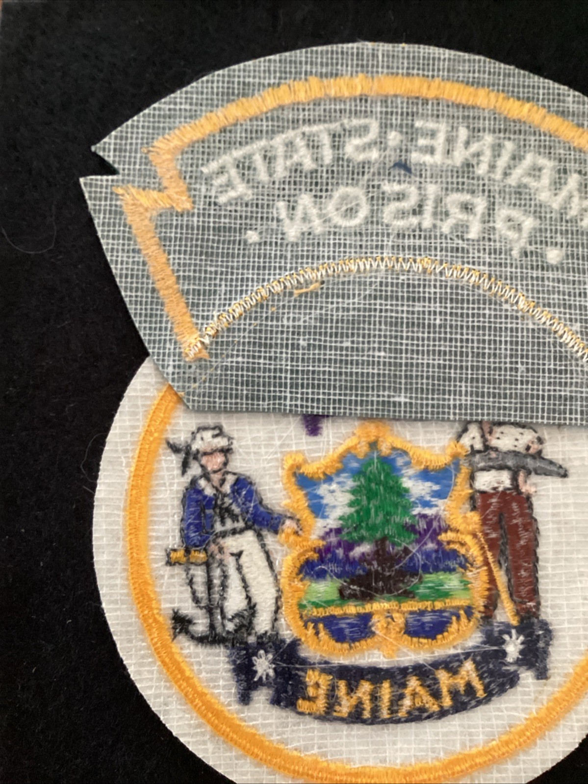 Maine State Prison cloth shoulder patch- Rare & Unused | eBay