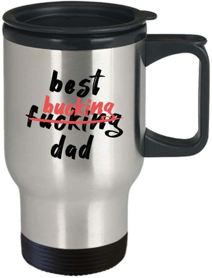 Best Bucking Dad Travel Mug - 14oz Insulated Tumbler, Gifts From ...