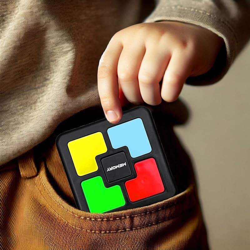 Light Up Memory Game Handheld Electronic Toys Color Memorizing Classic ...
