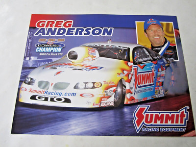NHRA 07 Greg Anderson Summit #2 Pontiac GTO Pro Stock Drag Racing Track ...