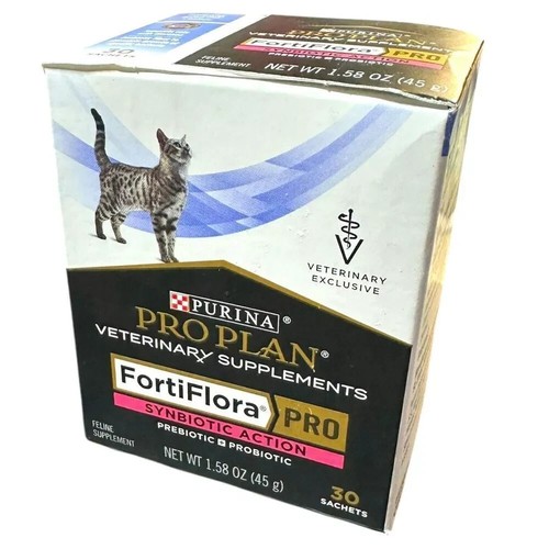 Purina FortiFlora PRO Feline Prebiotic Probiotic Supplement 30 Sachets ...