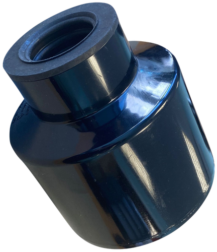 Black 110mm Soil Pipe Adapter Reducer to 40mm Waste Pipe Pushfit Rubber ...