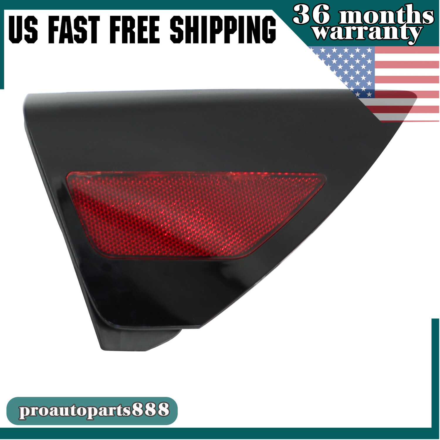 For Tesla Model 3 2020-22 Rear Right Quarter-Panel Reflector Light ...