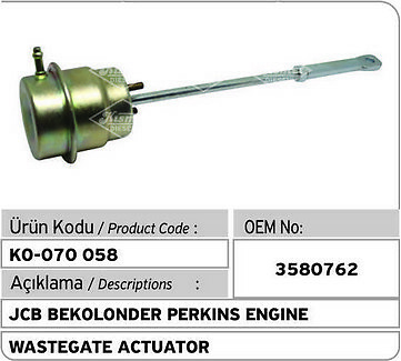 JCB - Beko Loader Heavy Duty Turbo Wastegate Actuator 3580762 | eBay