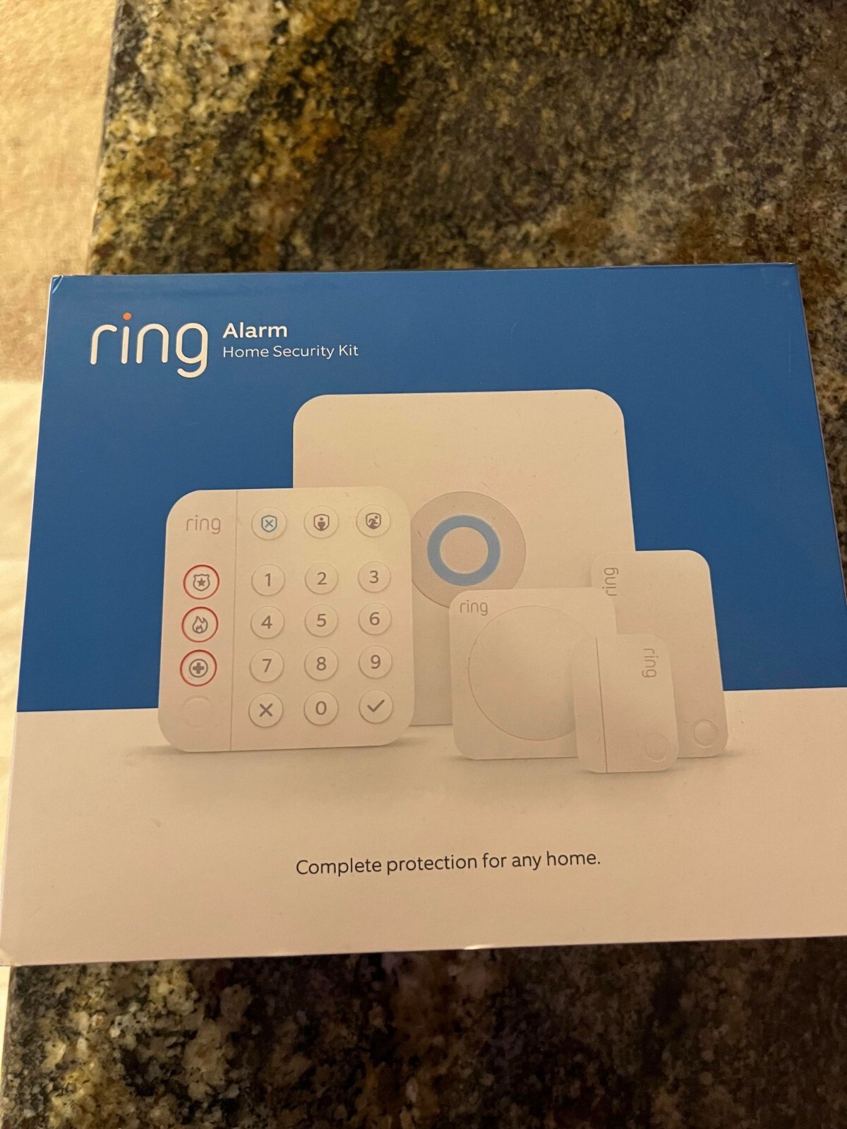 Ring 2nd Gen 4K11SZ-0EN0 Wireless Alarm Home Security Kit - 5 Piece ...