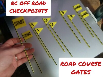 RC OFF ROAD CHECKPOINT GATES. START, FINISH, AND CHECKPOINTS GATES SET ...