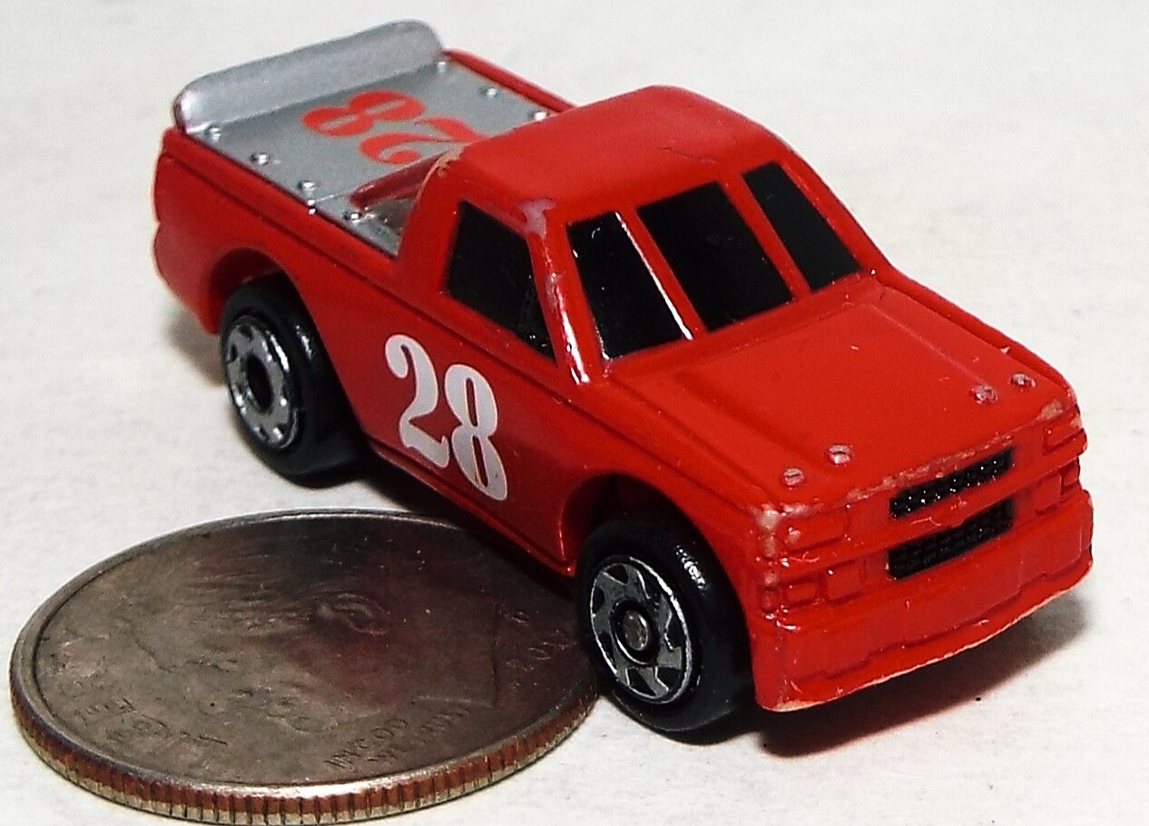 Small Micro Machine Race Truck Pickup in Red number 28 | eBay