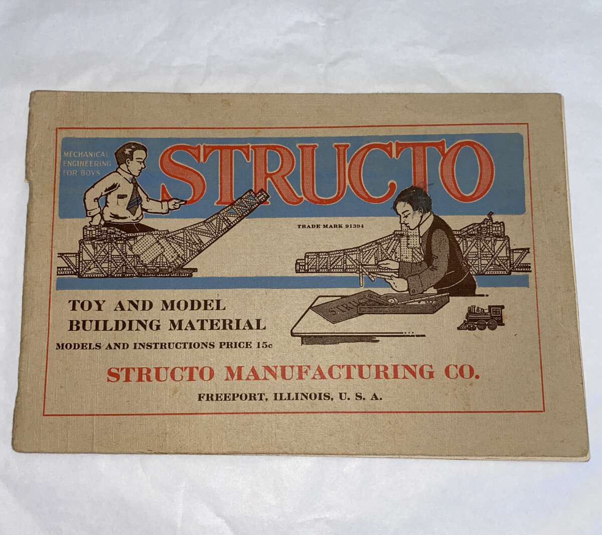 STRUCTO Construction Set Manual, Model Build. Material, Rare Vintage ...