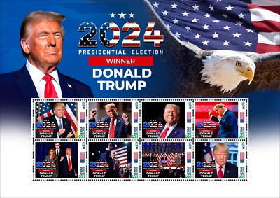 Donald Trump US Presidential Election Winner MNH Stamps 2024 Sierra ...