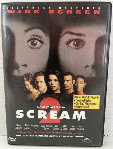 Scream 2 (DVD, 1998) David Arquette Neve Campbell Courteney Cox Horror ...