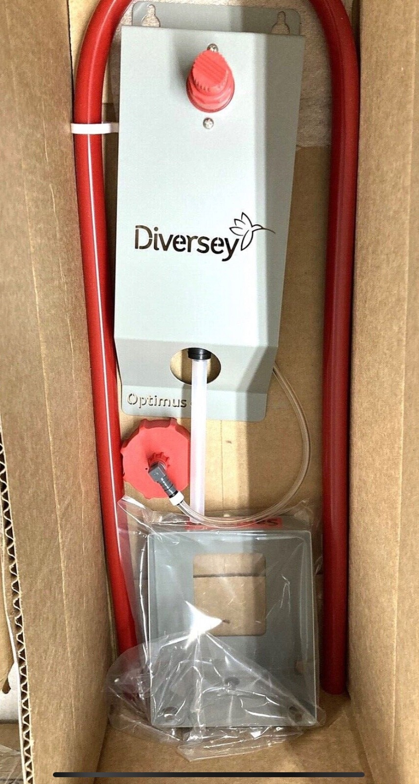 Diversey Optimus High-Flow RED Single Button J-Fill Dispenser D1230124 ...