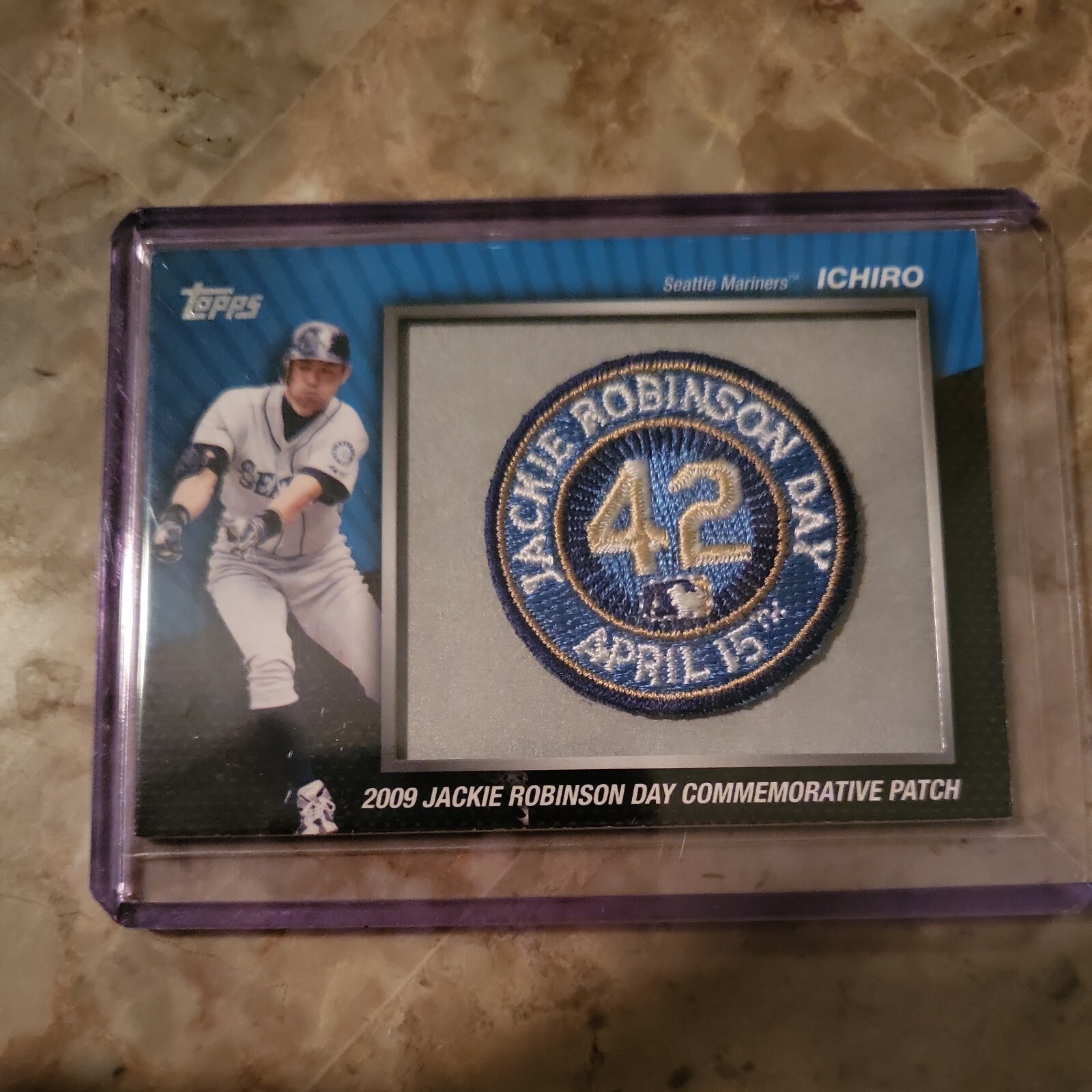 Ichiro 2010 Topps 2009 Jackie Robinson Day Commemorative Patch Card # ...
