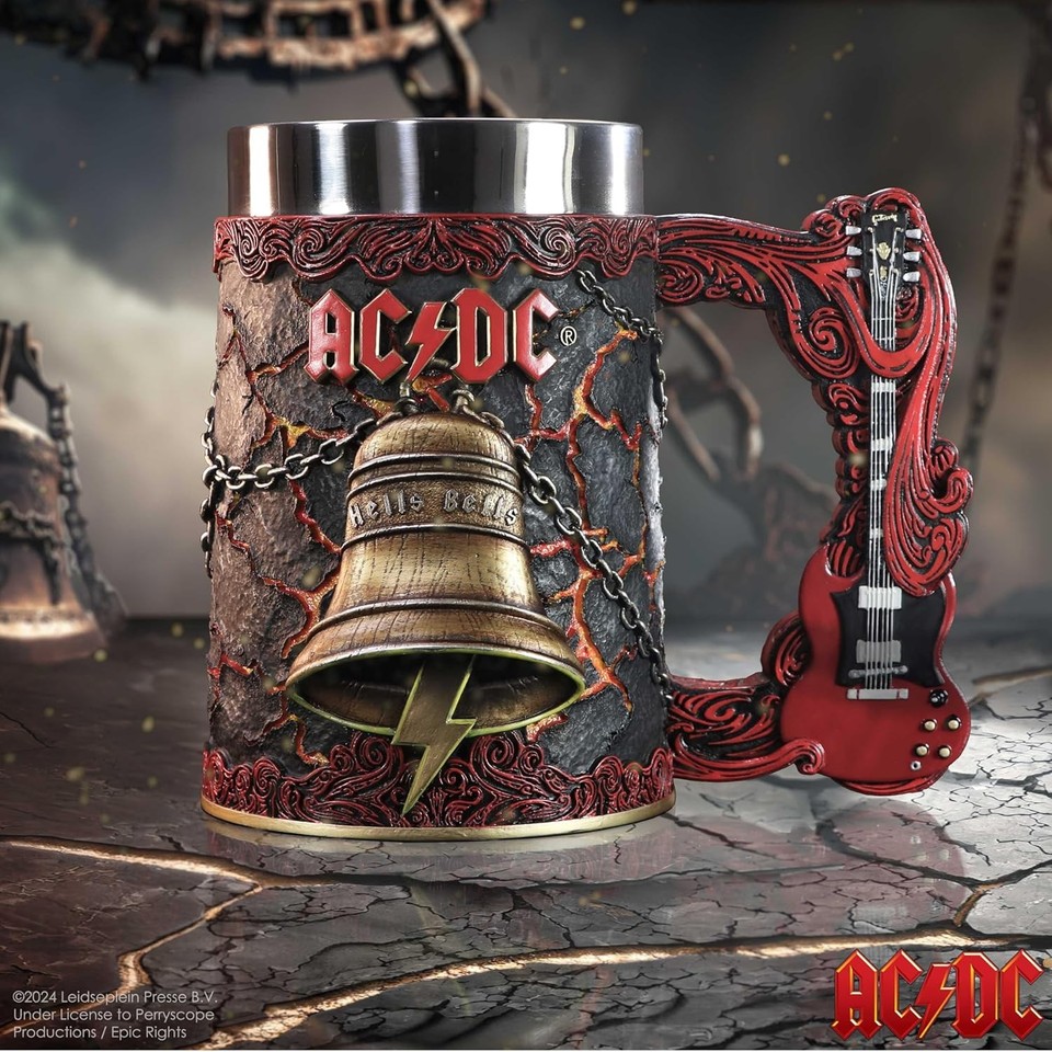 Nemesis Now ACDC Hells Bells Tankard 15.7cm, Resin, Official ACDC Merchandise, A | eBay