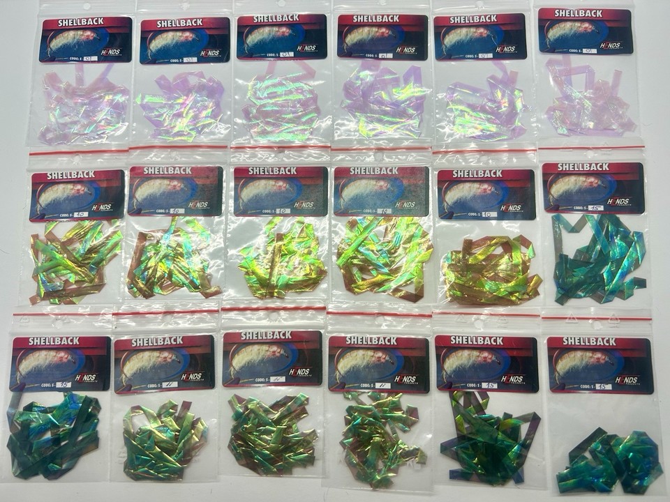 HENDS SHELLBACK NYMPH BACK / 37 PACK MEGA GUIDE LOT / FLY TYING FLY ...