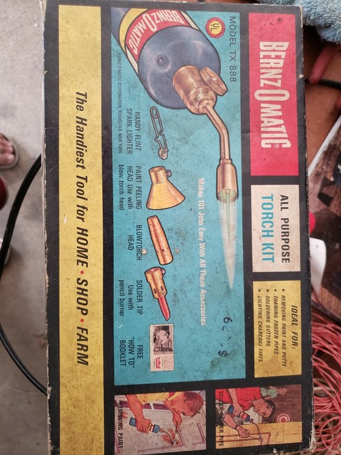 Vintage BernzOmatic All Purpose Torch Kit Model TX 888 for sale online ...