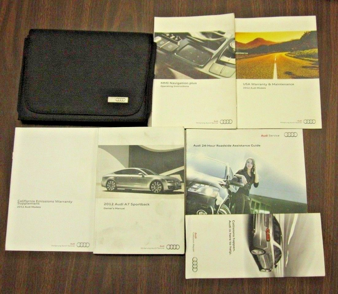 2012 AUDI A7 BOOKS Owner's Manual with Case ⭐OEM ⭐ | eBay