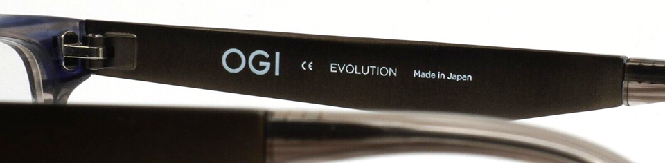 OGI Evolution 9235/2146 Blue Grey Mens Rectangle Full Rim Eyeglasses 54 ...