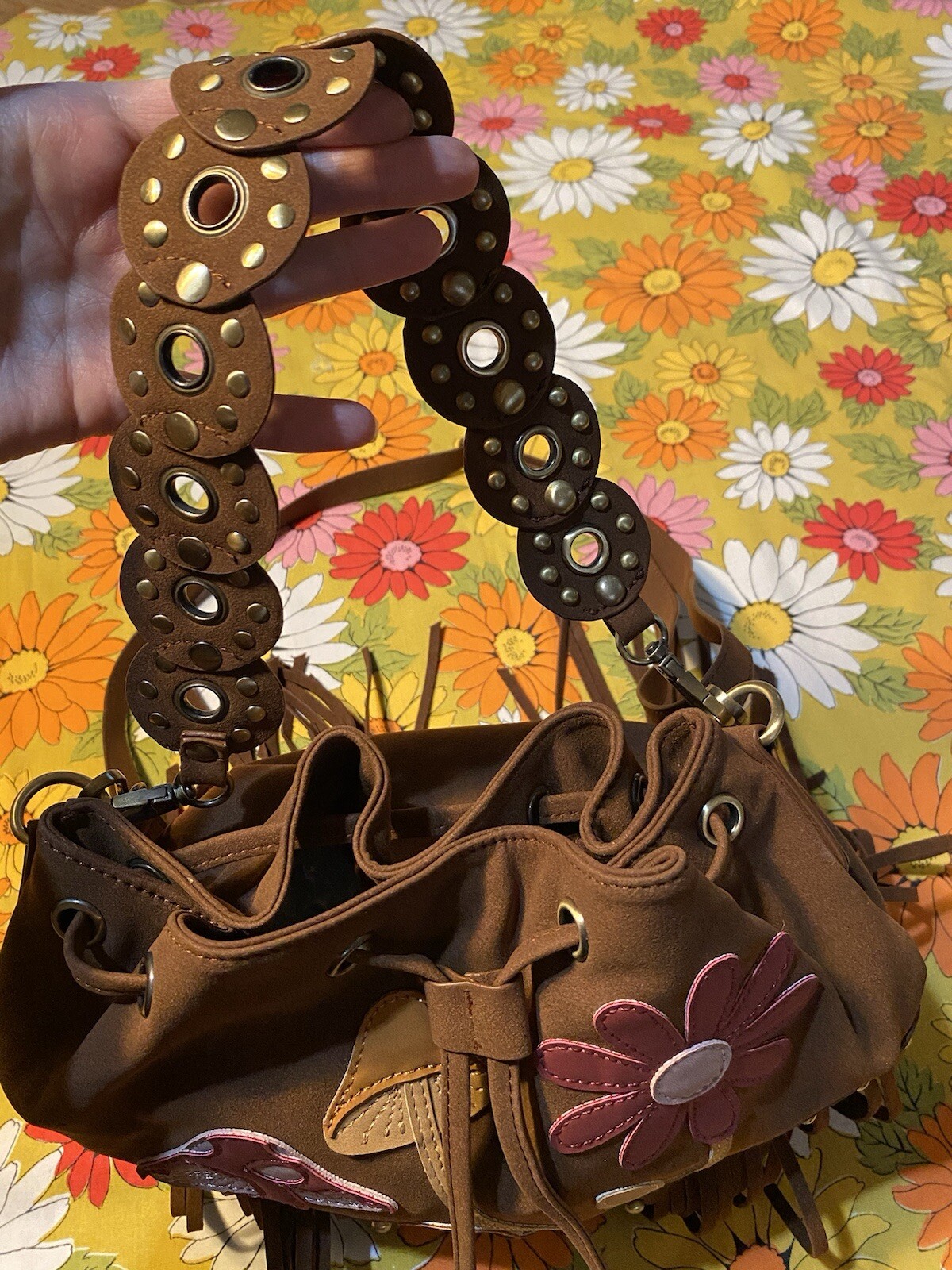 Current Mood Mushroom Purse Vintage Style Fringe Mushroom Handbag | eBay