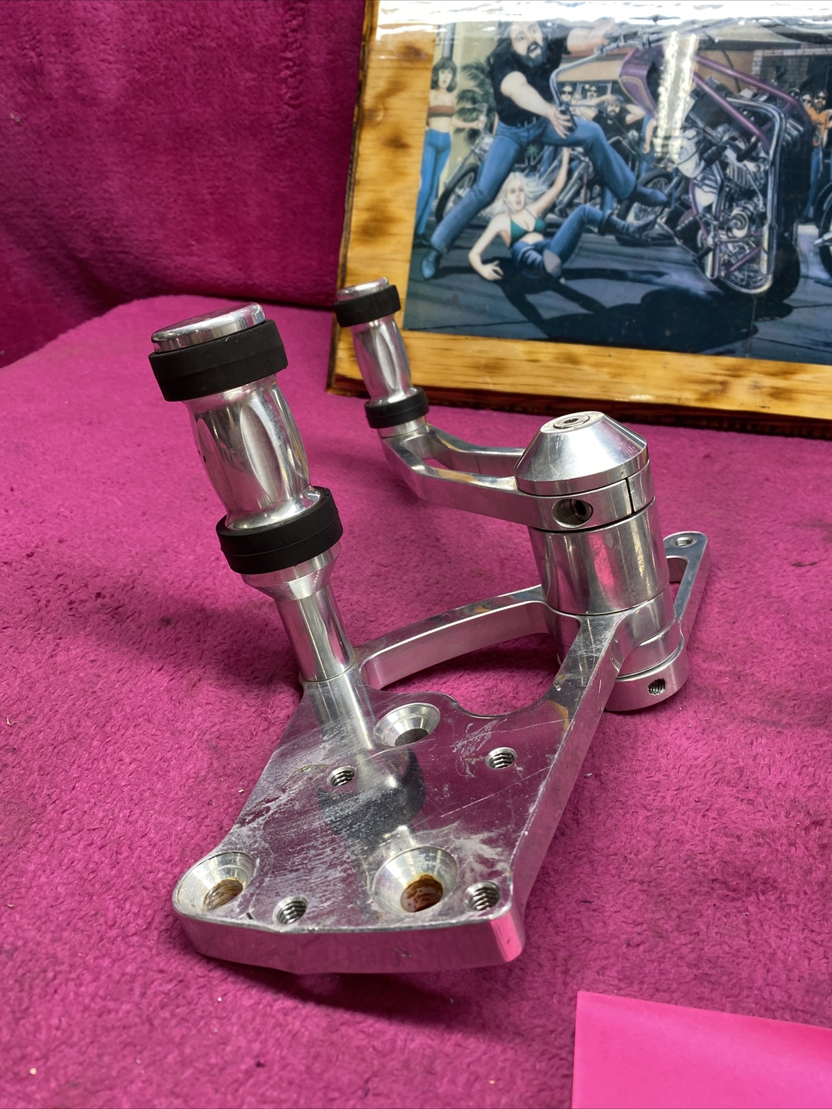 Harley Chopper Forward Control Parts Set Ness Kuryakyn Billet Brake ...