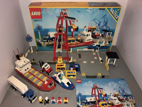 Lego 6542 Town Harbor Launch & Load Seaport Complete Set Minifigures ...