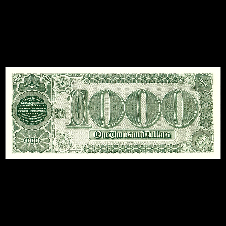 USA BEP SOUVENIR CARD B165 1993 FUN ORLANDO $1000 WATERMELON TREASURY ...