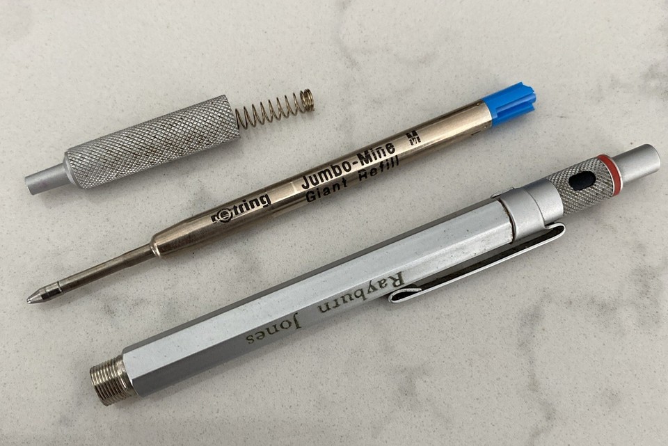 Vintage Rotring 600 Ballpoint Pen Old Style Silver In Box Levenger | eBay
