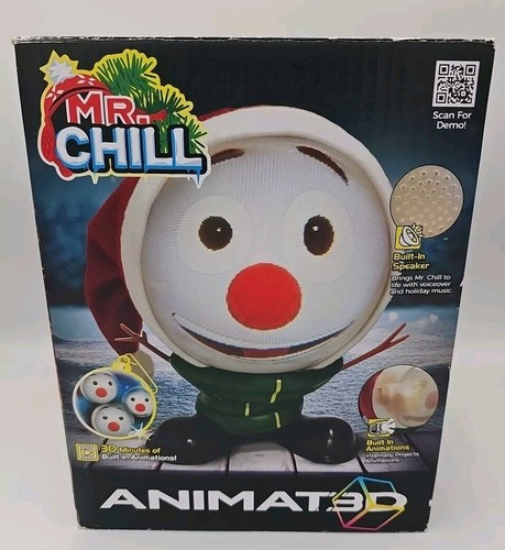 Animat3D Mr. Chill Talking Animated Snowman Figure In Box Tested And ...