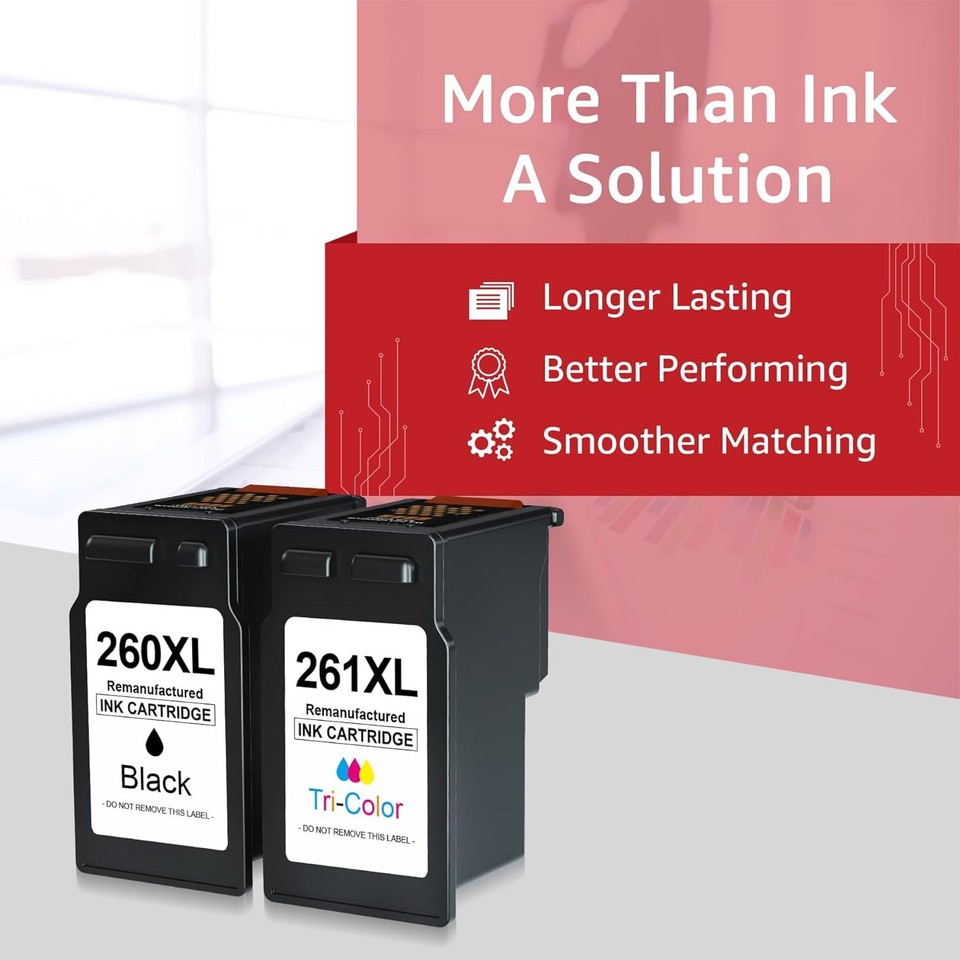 PG-260XL CL-261XL Ink Cartridge Replacement for Canon PIXMA TS6420 ...