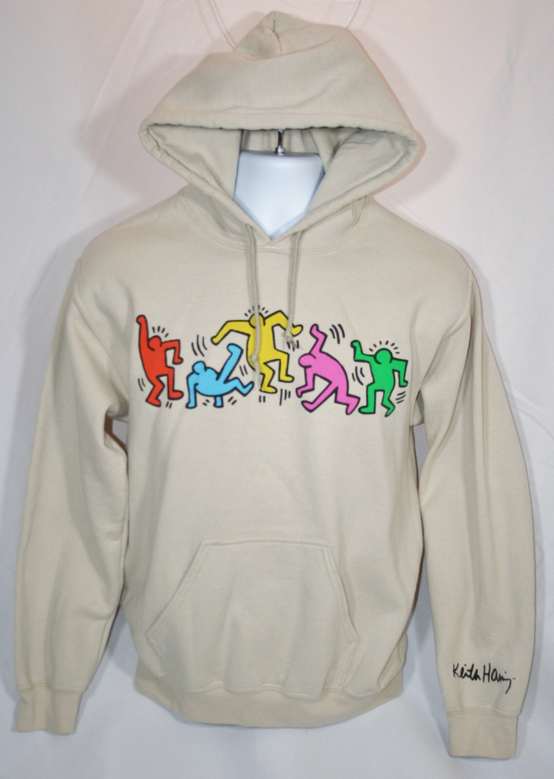 Keith Haring Beige Dancing Figures Pop Art Ripple Jun… - Gem