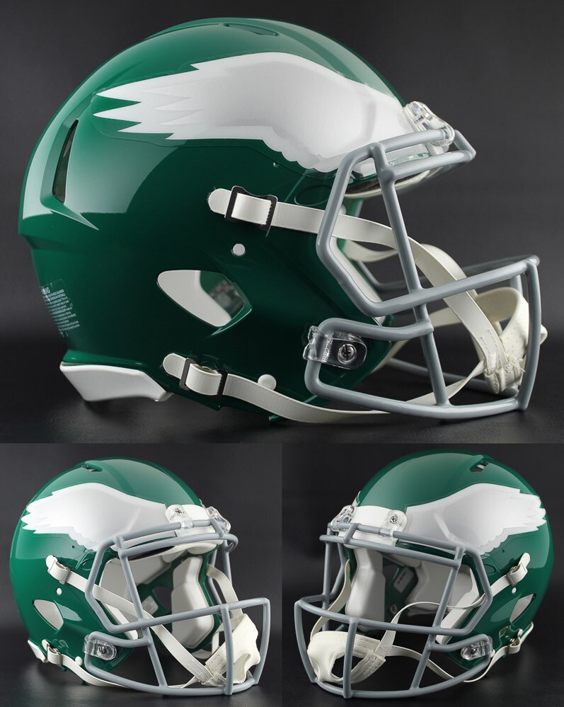 PHILADELPHIA EAGLES 1974-1995 Throwback Riddell Speed REPLICA Football ...