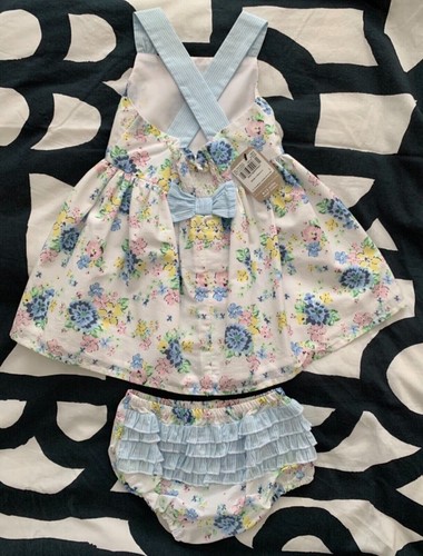 TU Baby Girls 2 Pieces Floral Dress Set 9-12 Months ( Brand New With ...