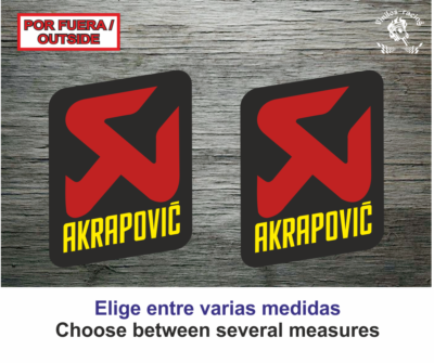 Sticker vinyl decal vinyl Aufkleber Adesivi Autocollant AKRAPOVIC ...