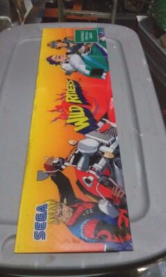 Sega wild riders arcade naomi plexi marquee | eBay