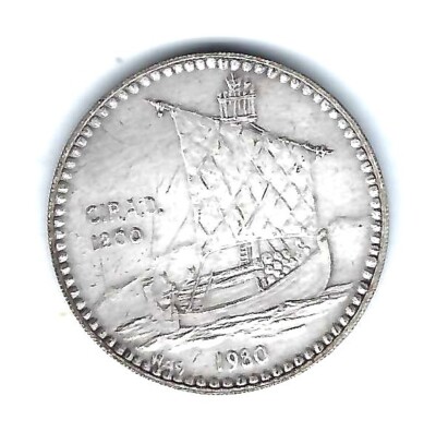 1980 KREWE POSEIDON H. ALVIN SHARPE CIRCA 1200 SAIL SHIP BOAT COIN ...