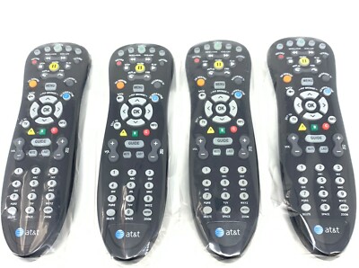 4 x AT&T S10-S4 Universal Remote Control For Receivers & SetTop Boxes W ...