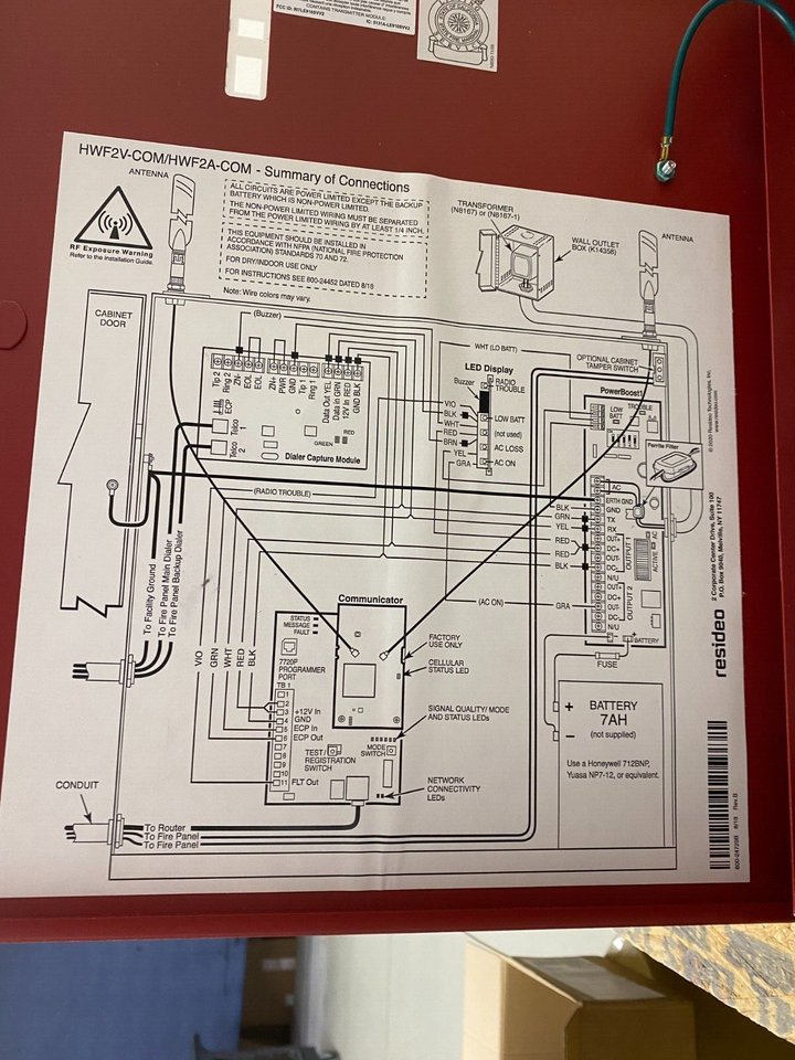 Honeywell HWF2V-COM | LTE Digital Cellular Fire Alarm Communicator | eBay