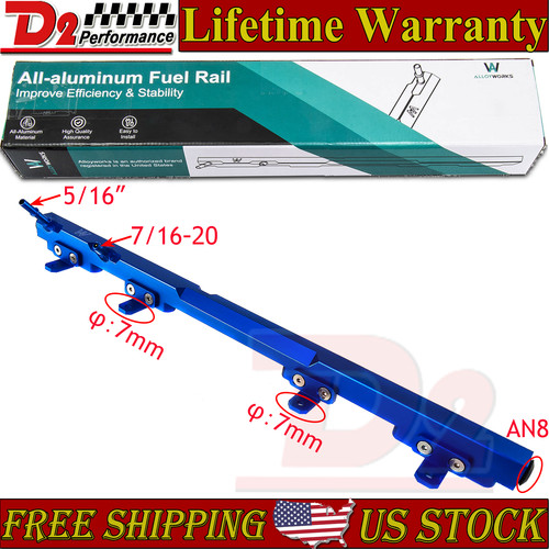 Fuel Rail Fit 88-06 Jeep Cherokee XJ Wrangler TJ/YJ Billet Aluminum ...
