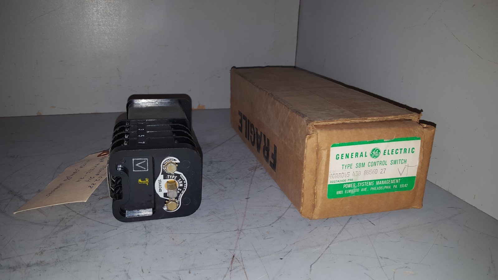 General Electric Control Switch, Type SBM, 10AA045 438 88560 27 | eBay