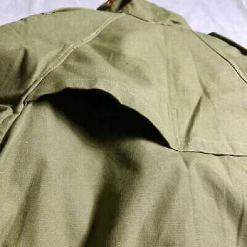 French Army 40s Vtg M-38 Motorcycle Double Button Jacket Khaki Early ...