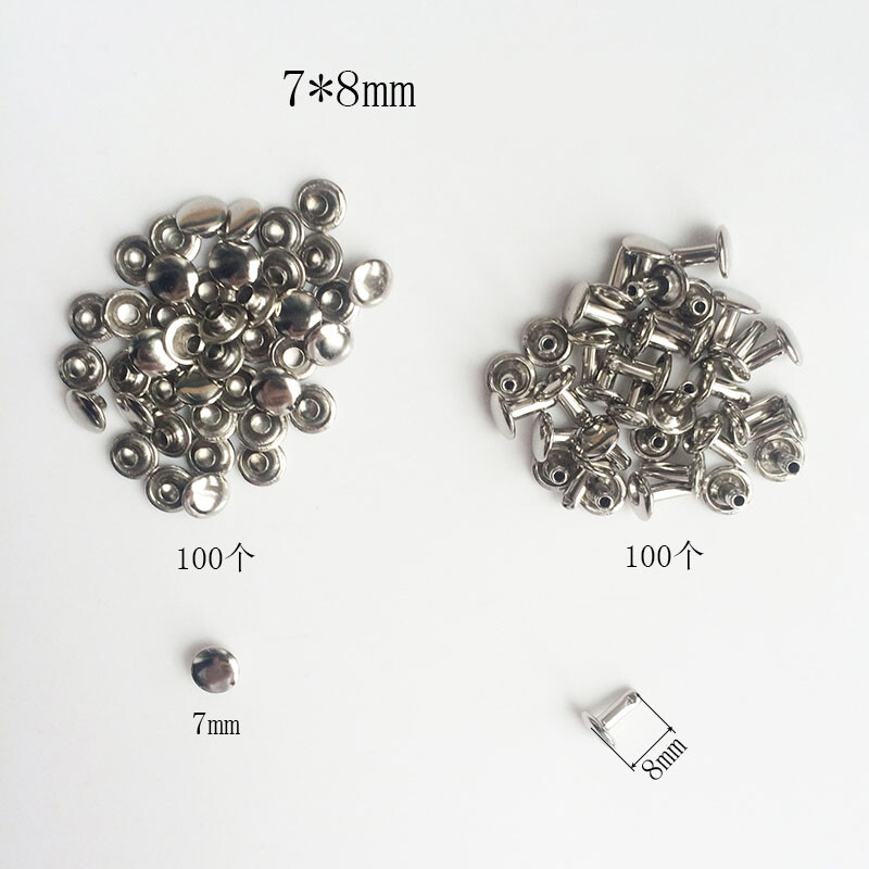 Double Cap Rivets Stud Rapid Rivets Leather Craft Repair 5mm 8mm 9mm ...