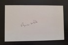 BYRON WHITE Signed Index Card Autograph SUPREME COURT JUSTICE Whizzer ...