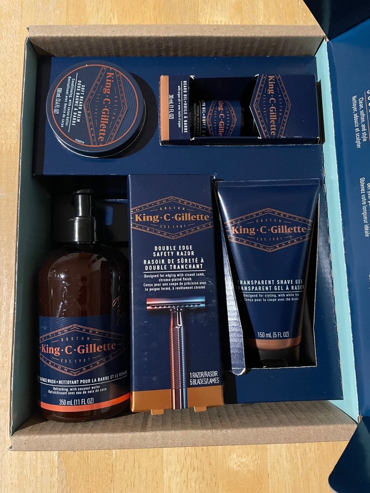 King• C•Gillette + 5 Piece Master Your Facial Hair Set | eBay