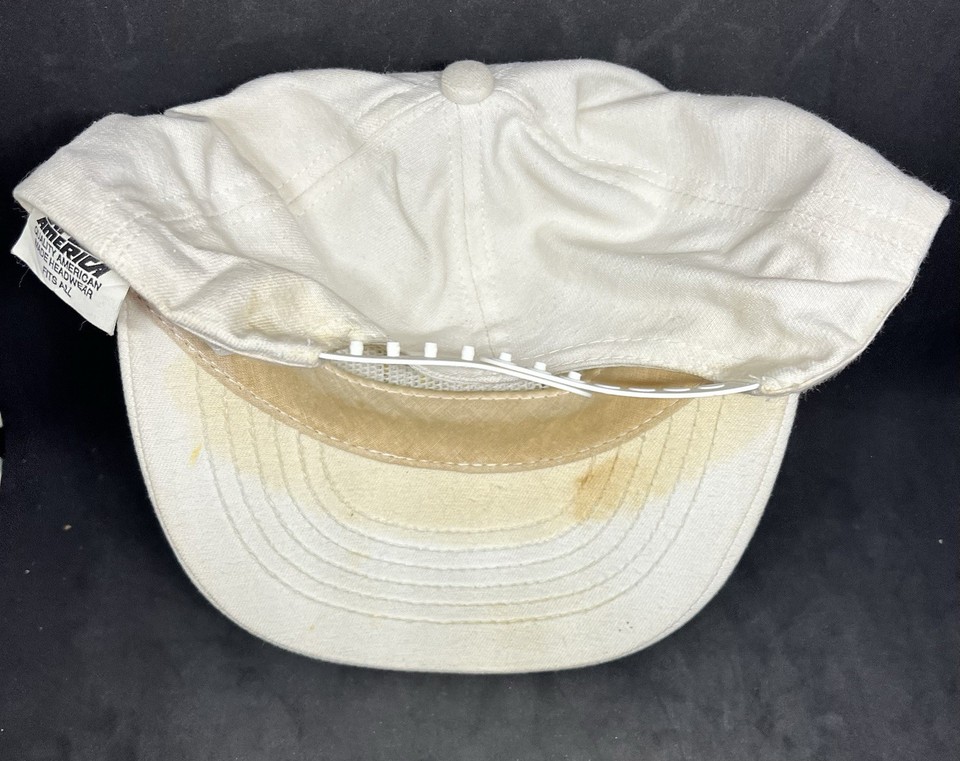 103 KDF- Rare WKDF 90’s Logo Staff Hat White Cotton? Used | eBay