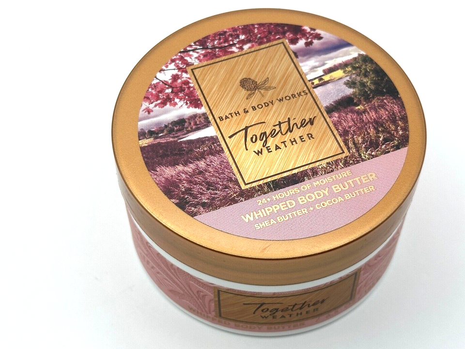 NEW 2 BATH BODY WORKS TOGETHER WEATHER 24 HR MOISTURE WHIPPED BODY ...